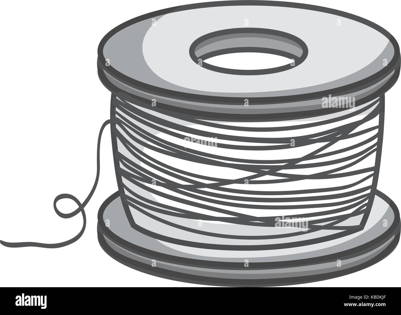 grayscale nylon fish object to fishing recreation Stock Vector Image ...