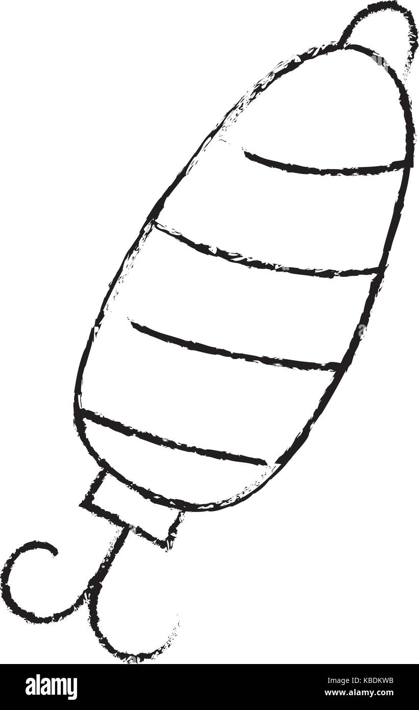 figure spoons fish object to fishing recreation Stock Vector Image ...