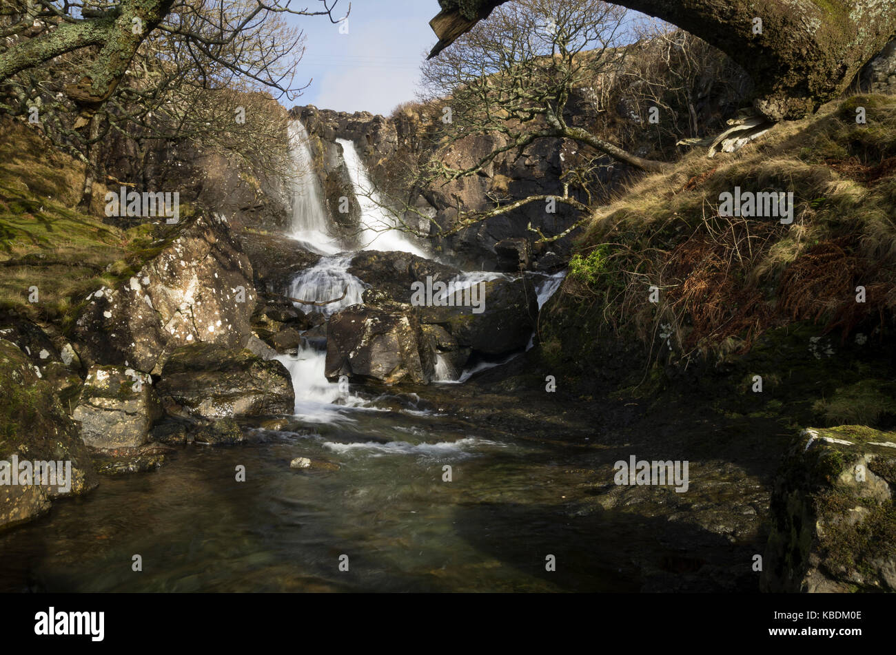 Beautiful Eas Fors waterfall situated Allt an Eas Fors Burn, Isle of ...