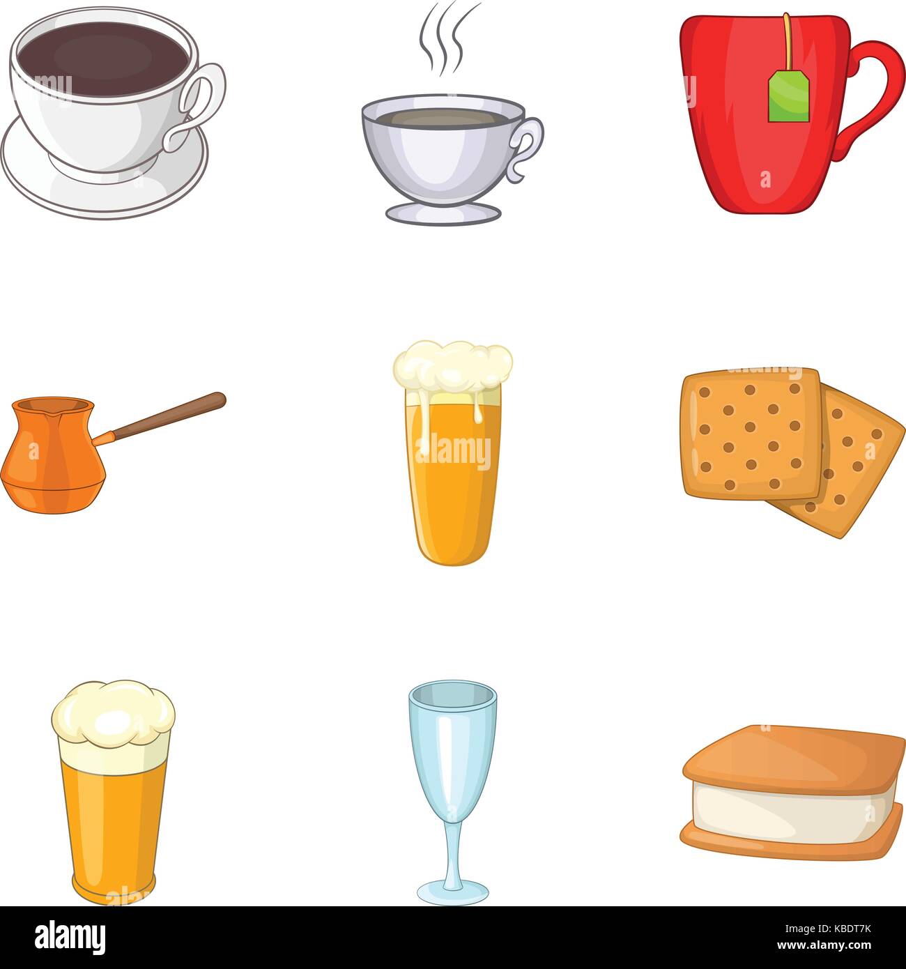 Bite icons set, cartoon style Stock Vector Image & Art - Alamy