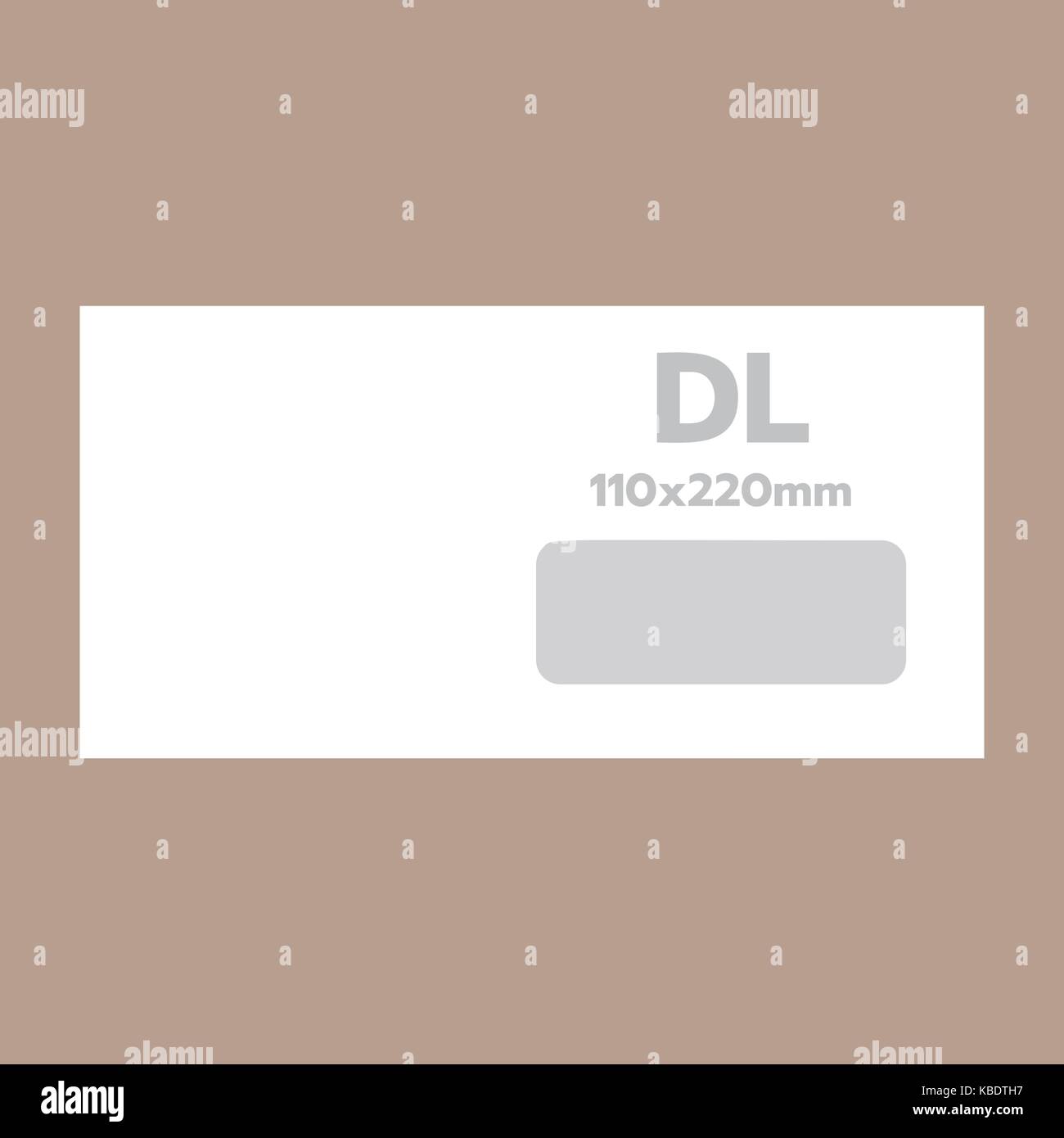 Dl envelope mockup, realistic style Stock Vector Image & Art - Alamy