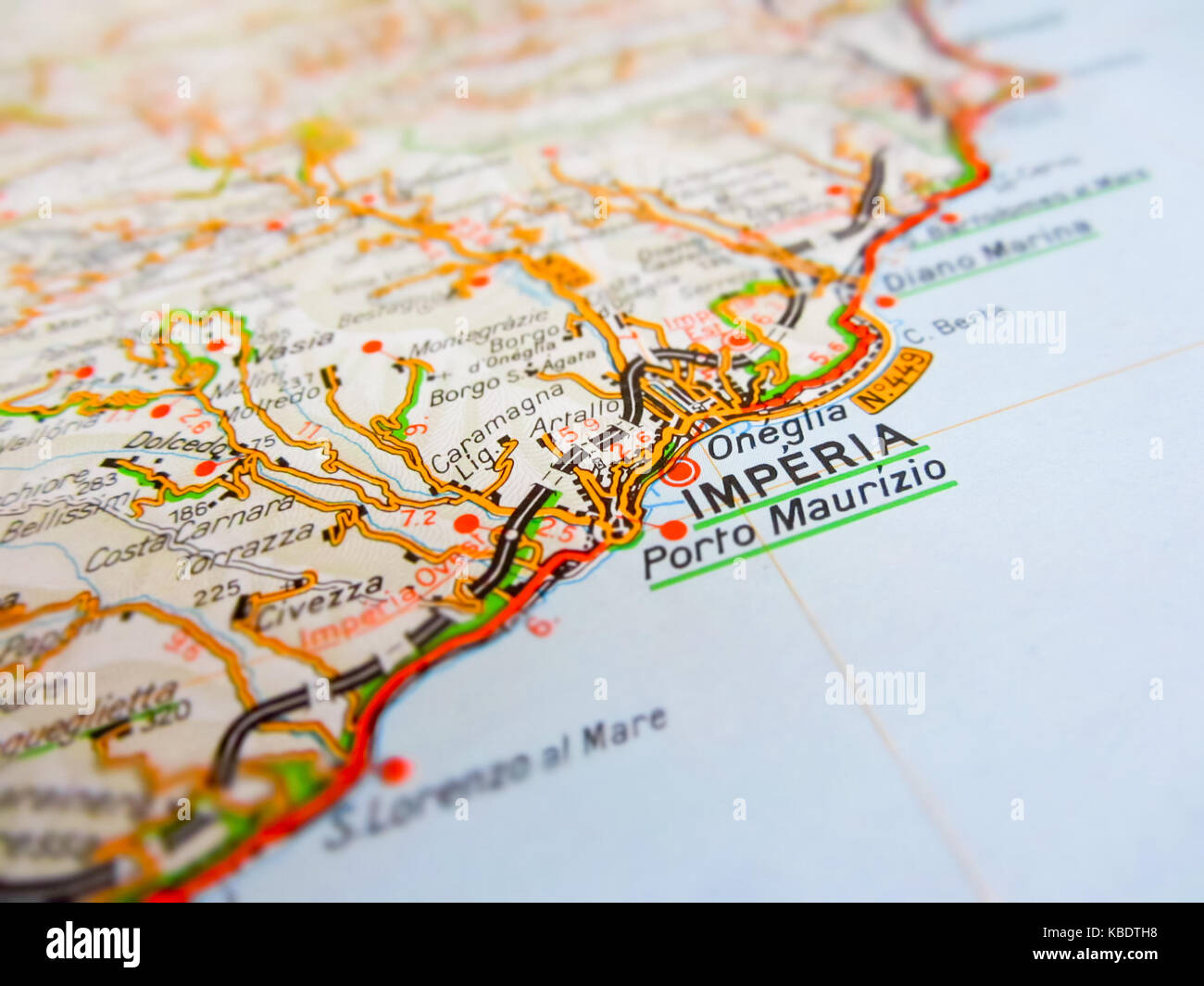 Map of imperia hi-res stock photography and images - Alamy
