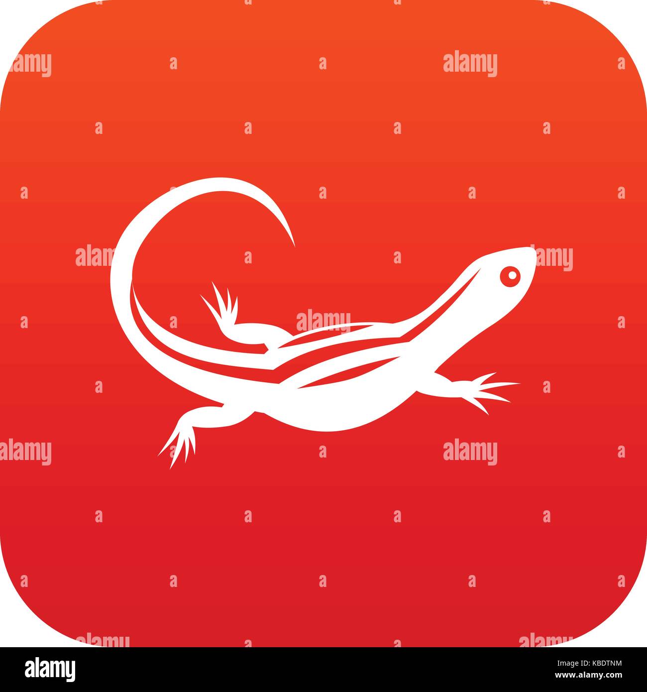 Lizard icon digital red Stock Vector Image & Art - Alamy
