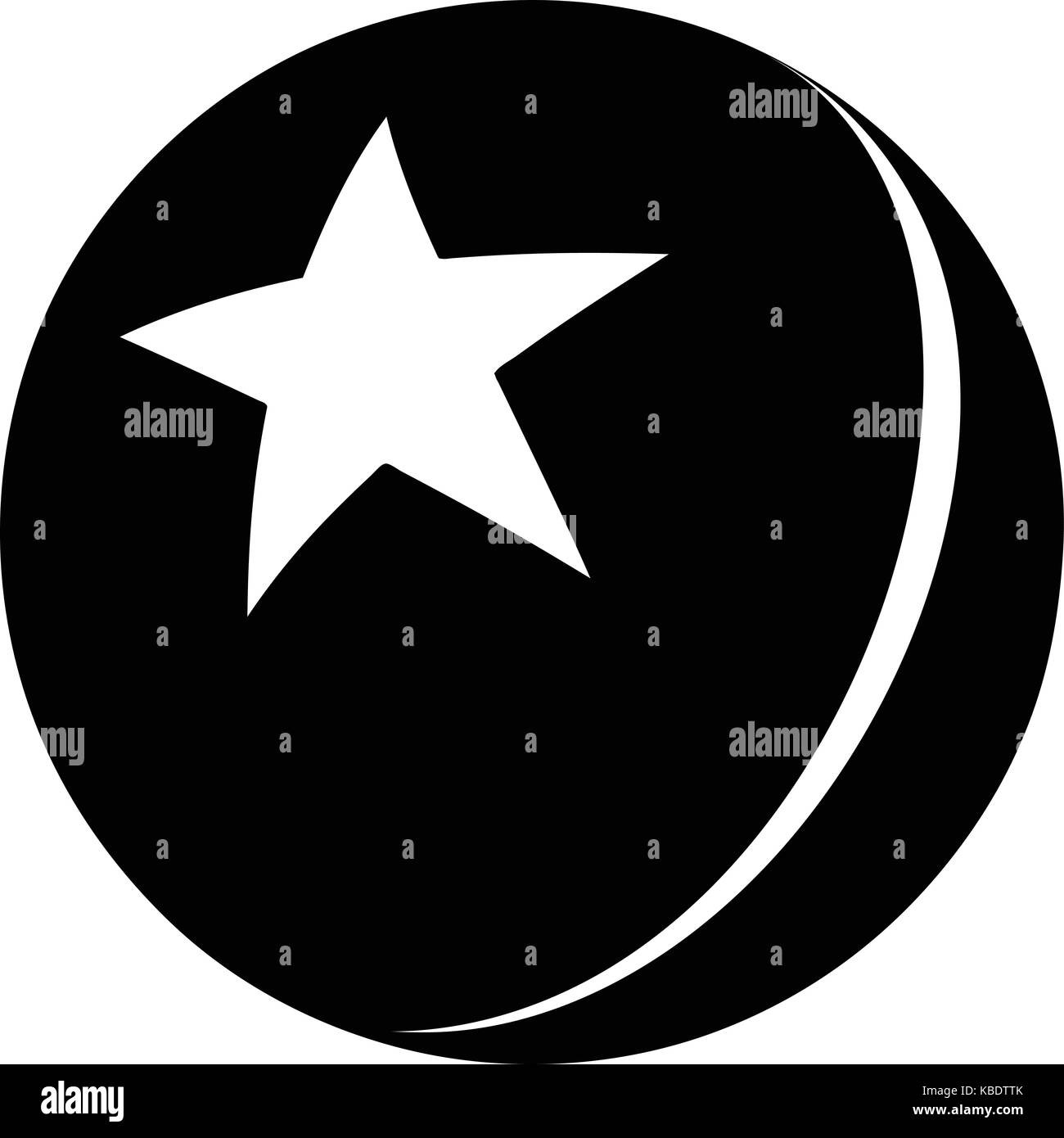 Glossy star ball icon, simple black style Stock Vector Image & Art - Alamy