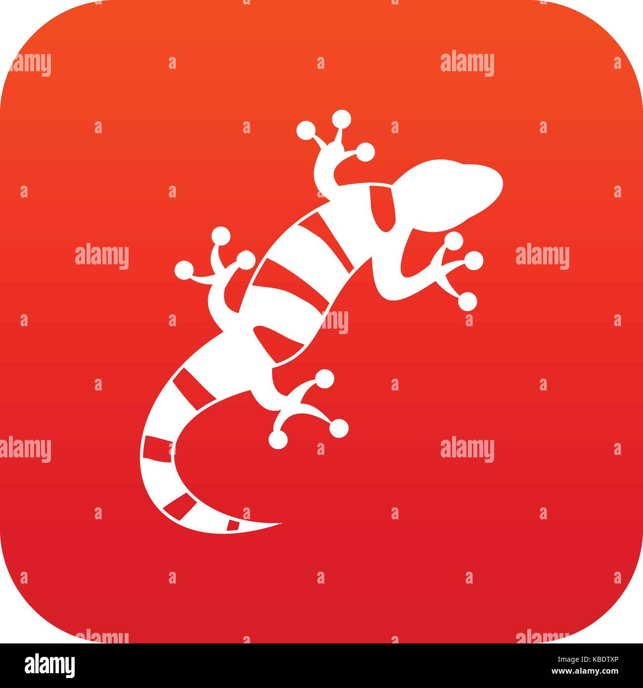 Lizard icon digital red Stock Vector Image & Art - Alamy