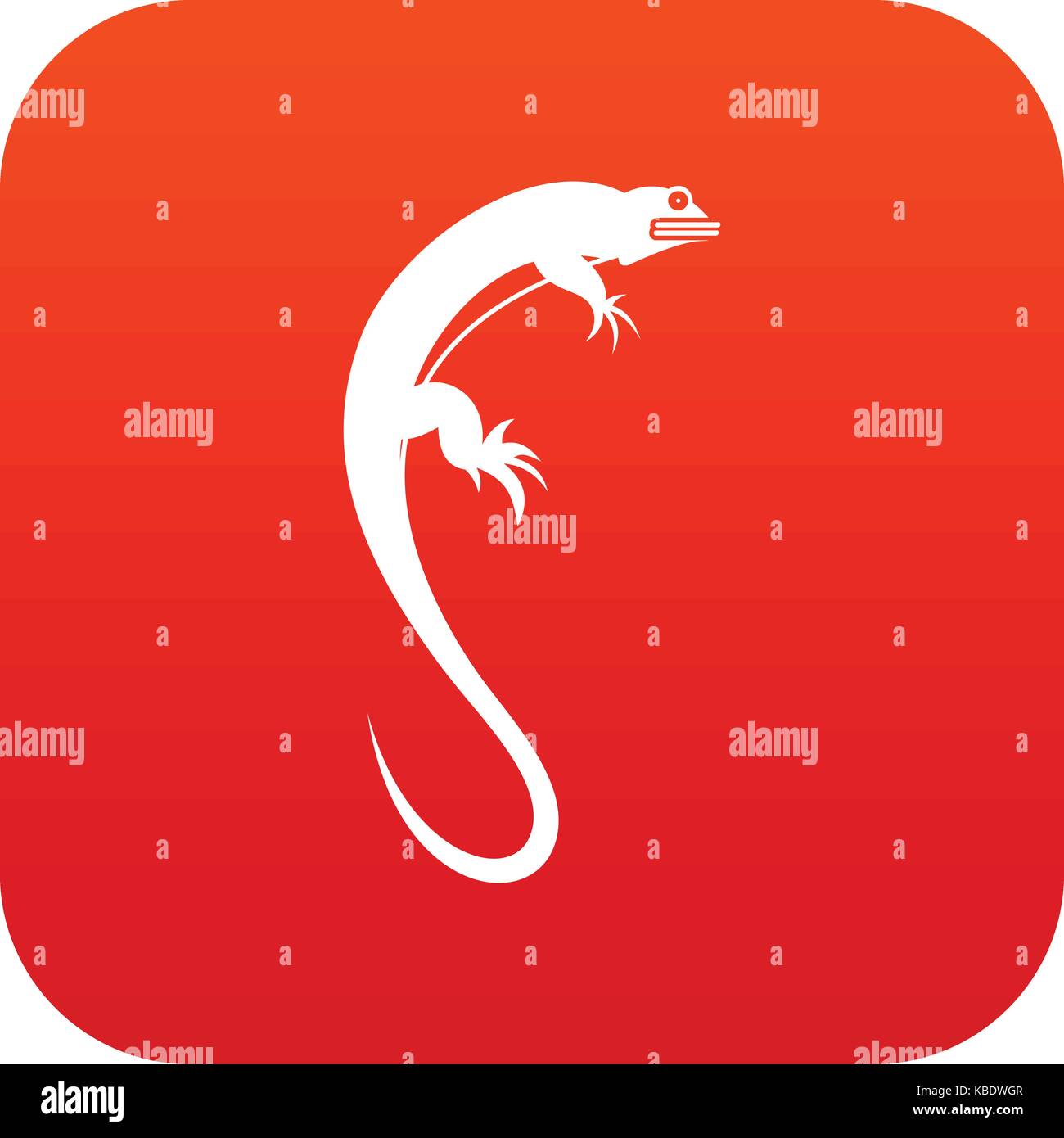 Lizard icon digital red Stock Vector Image & Art - Alamy