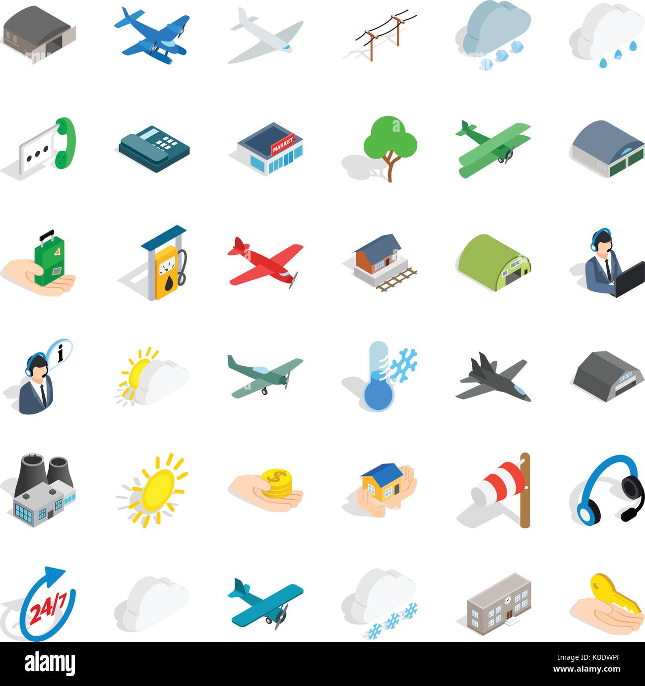 Wind icons set, isometric style Stock Vector Image & Art - Alamy