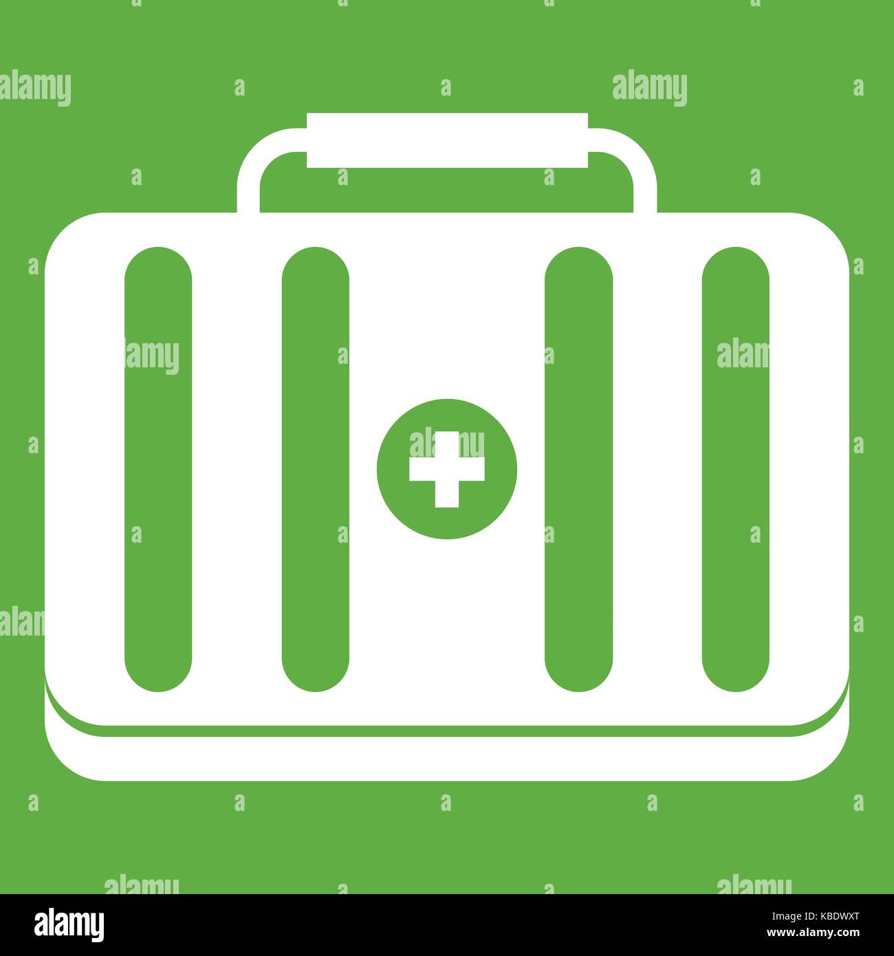 First aid kit icon green Stock Vector Image & Art - Alamy