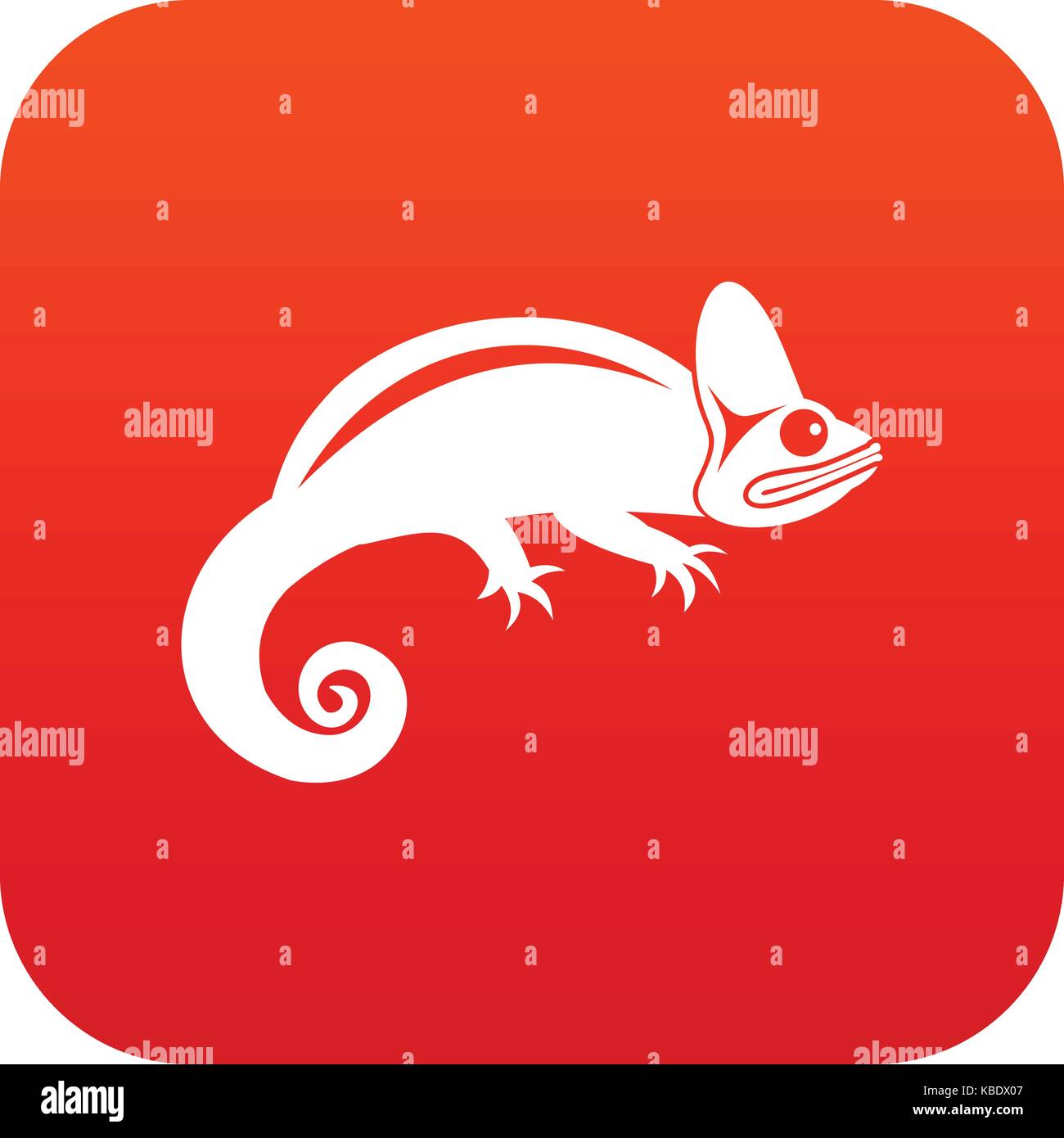 Chameleon icon digital red Stock Vector Image & Art - Alamy