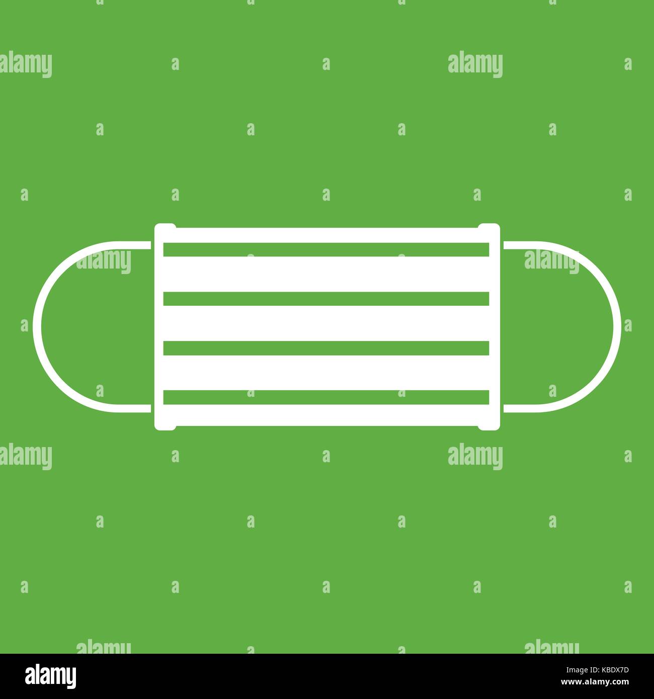 Disposable face mask icon green Stock Vector Image & Art - Alamy