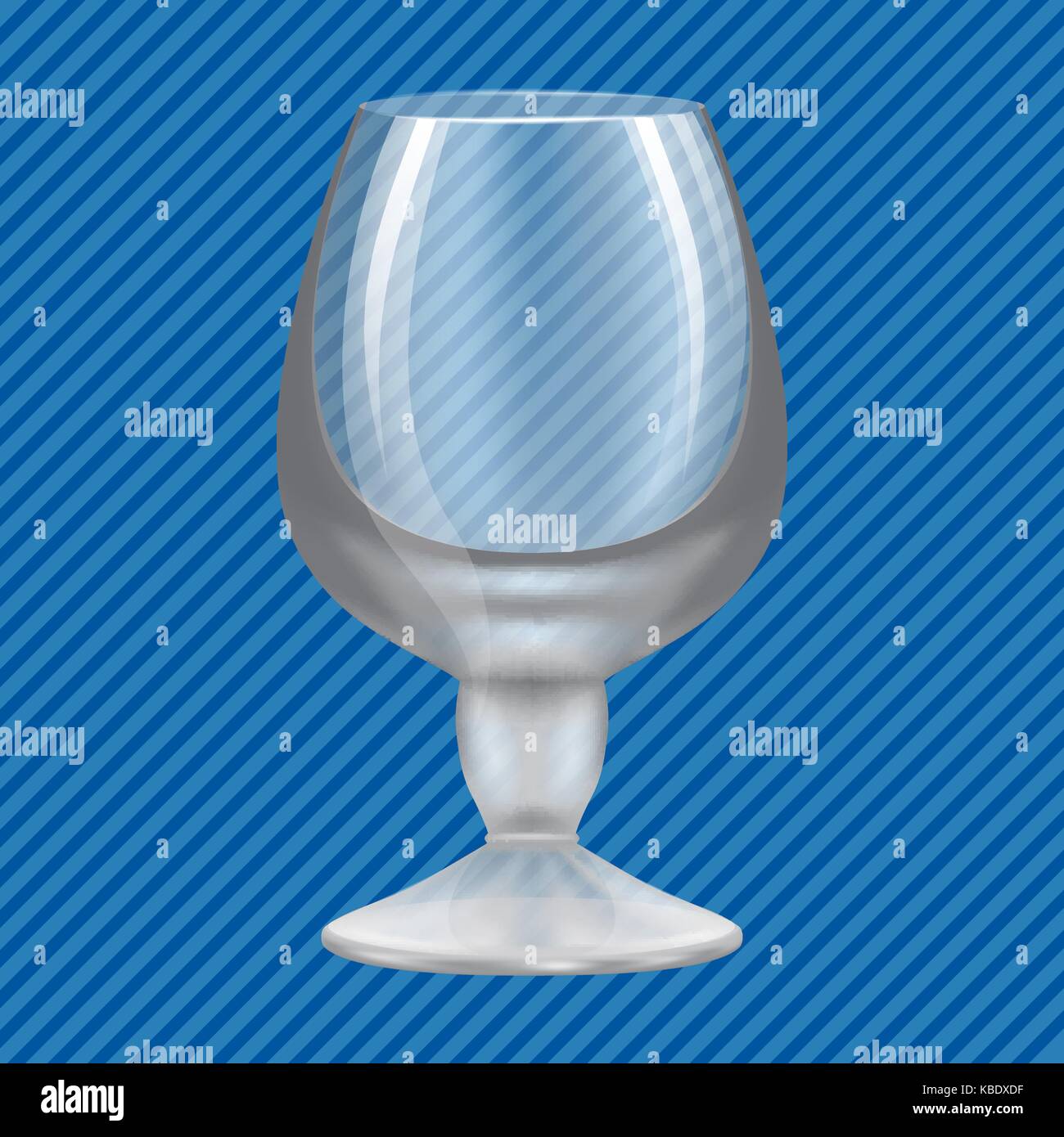 Brandy glass concept background, realistic style Stock Vector Image ...