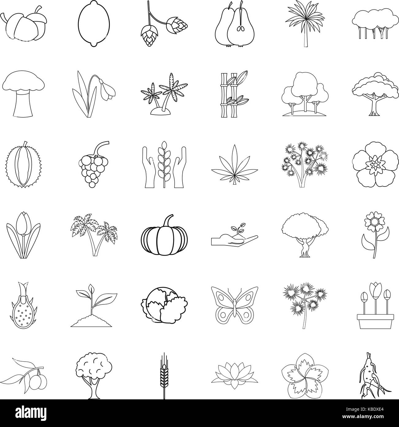 Spring icons set, outline style Stock Vector Image & Art - Alamy