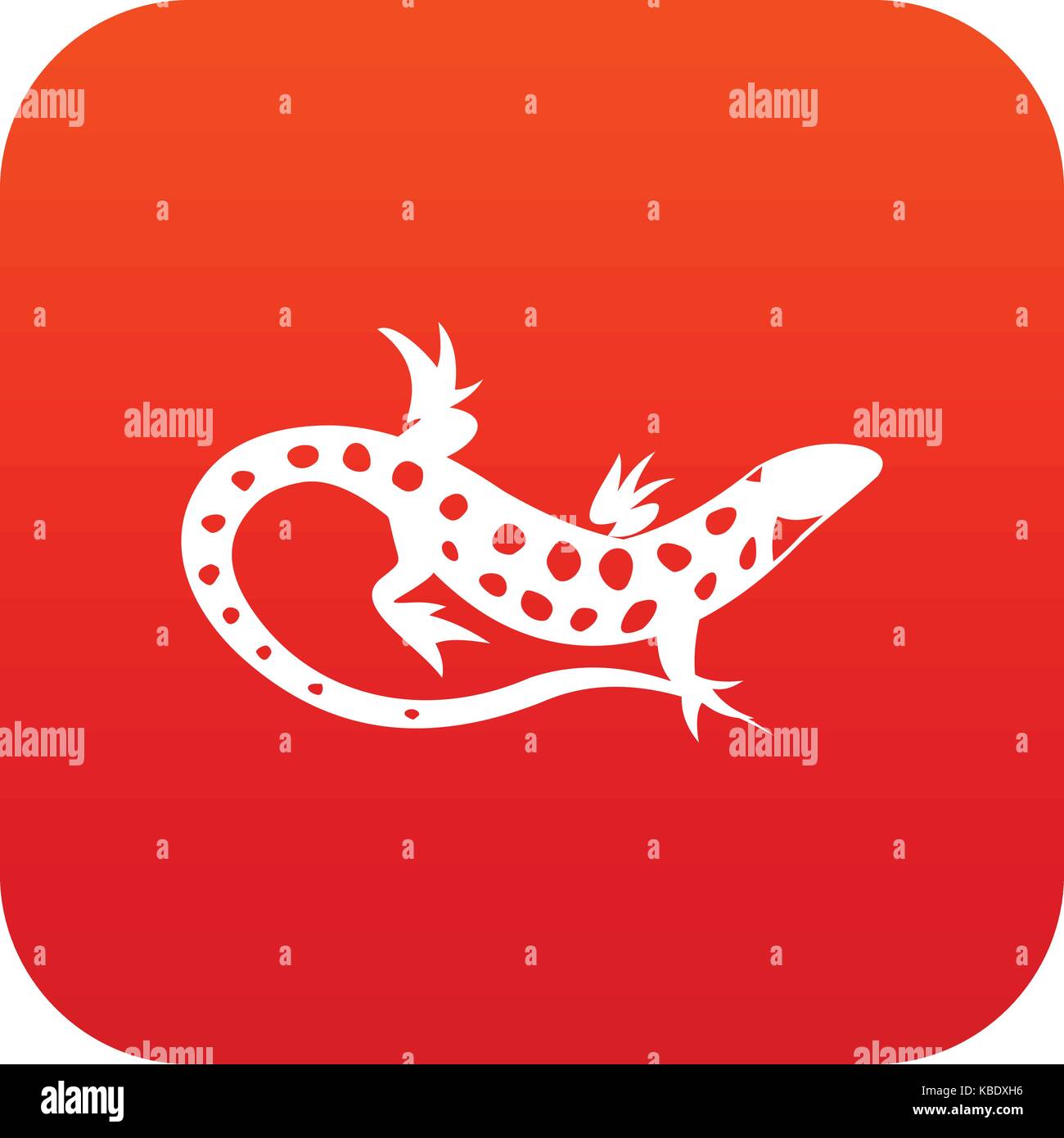 Lizard icon digital red Stock Vector Image & Art - Alamy