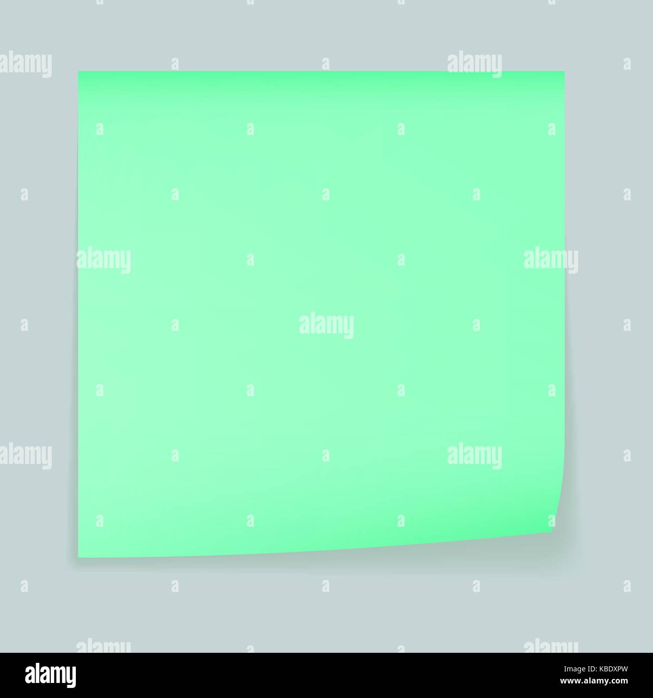 Green memo stick concept background, realistic style Stock Vector Image ...