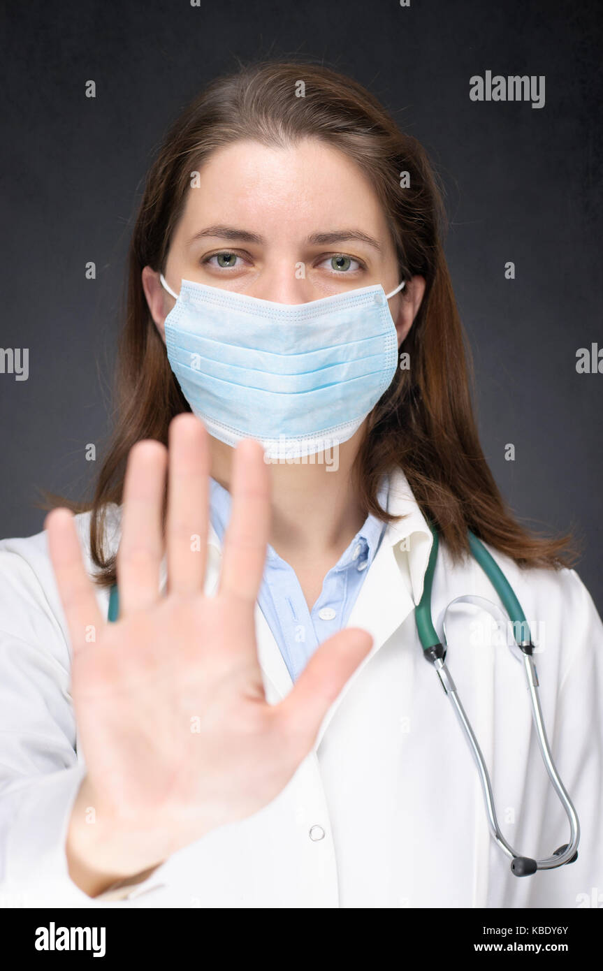 Doctor stop hand gesture hi-res stock photography and images - Alamy