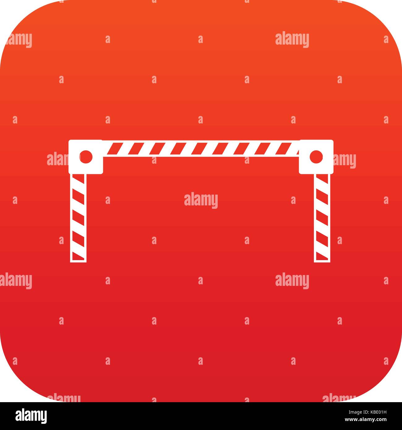 Barrier icon digital red Stock Vector Image & Art - Alamy