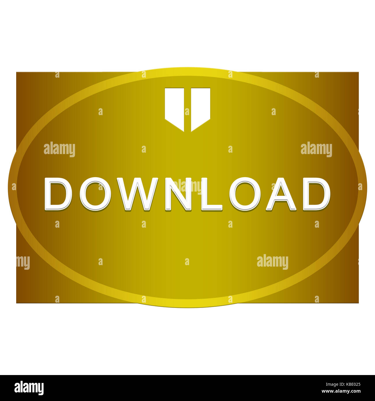 Download gold button, illustration for web with arrow, isolated on a ...
