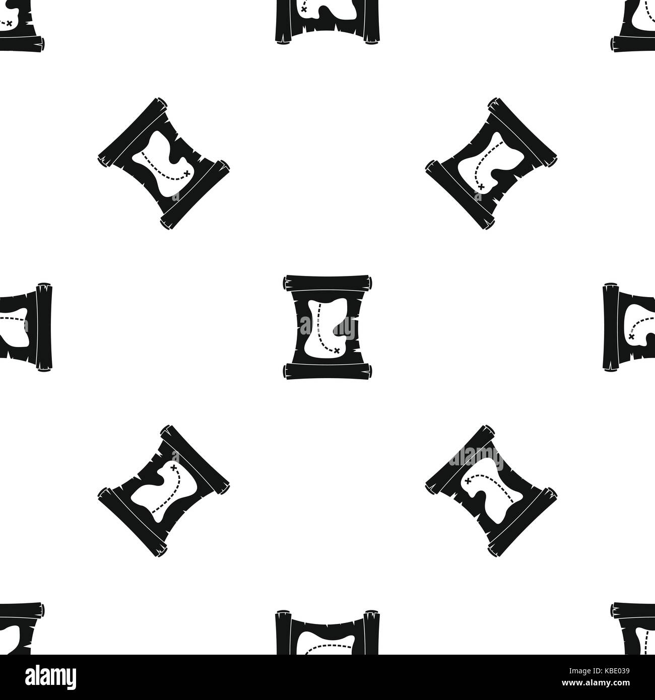 Treasure map pattern seamless black Stock Vector Image & Art - Alamy