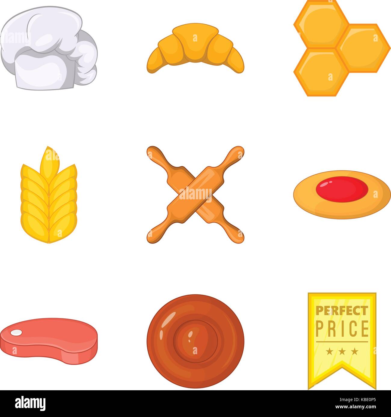 Chef icons set, cartoon style Stock Vector Image & Art - Alamy