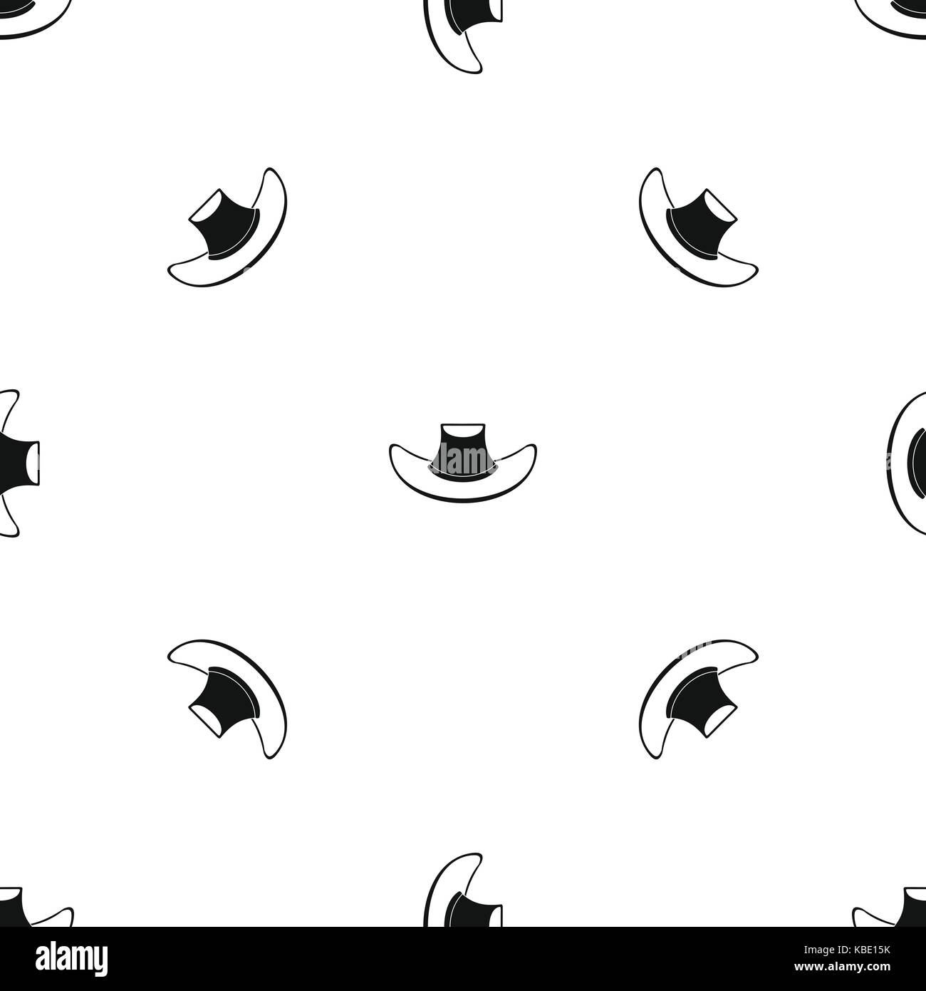 Cowboy hat pattern seamless black Stock Vector Image & Art - Alamy
