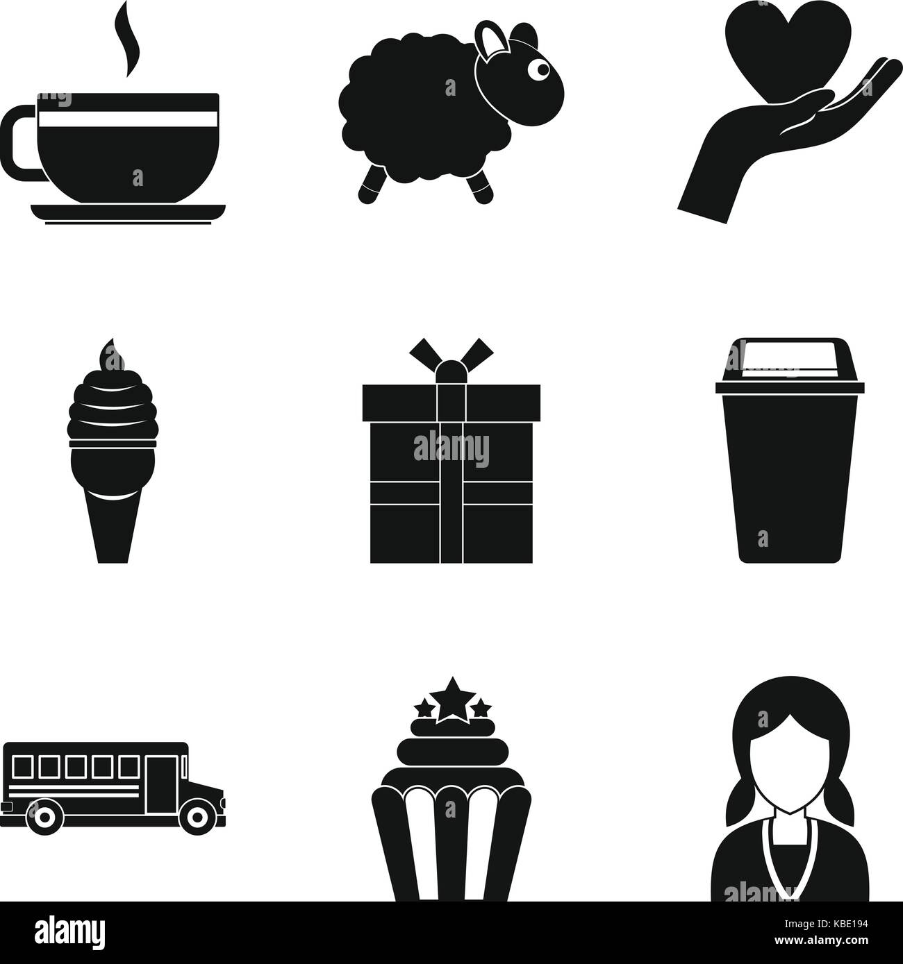 Spoiled brat icons set, simple style Stock Vector Image & Art - Alamy