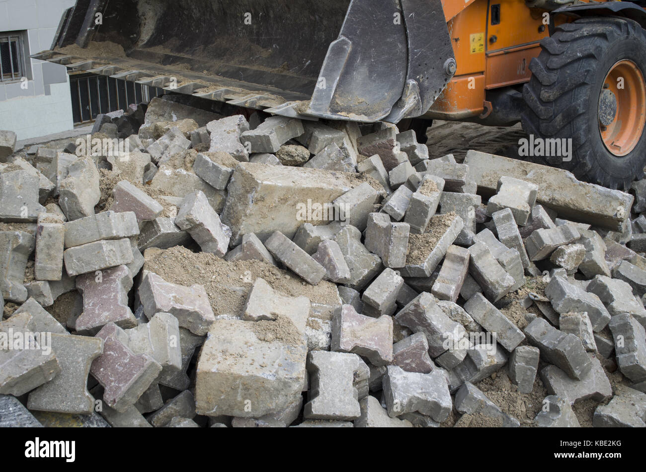 grader working on road construction Stock Photo - Alamy