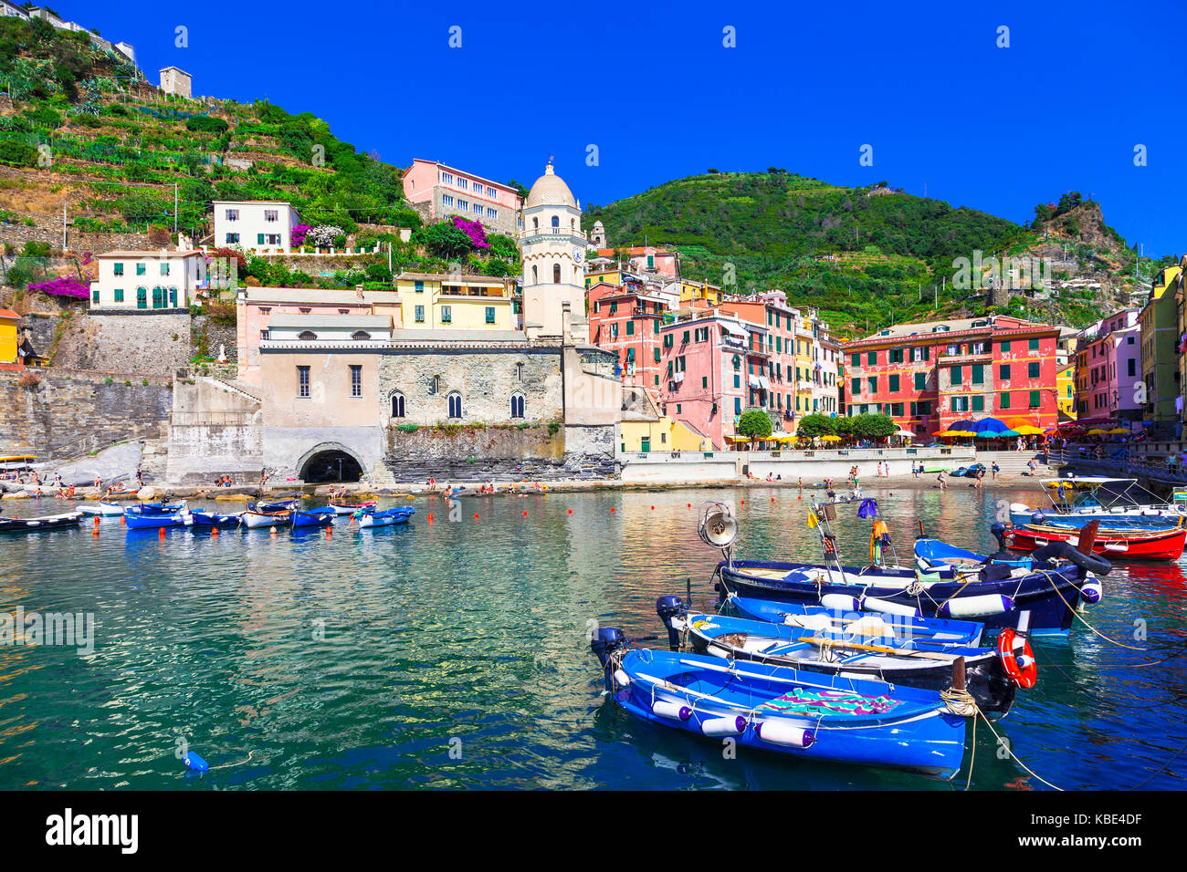 Vernazza cinque terre castle hi-res stock photography and images - Alamy