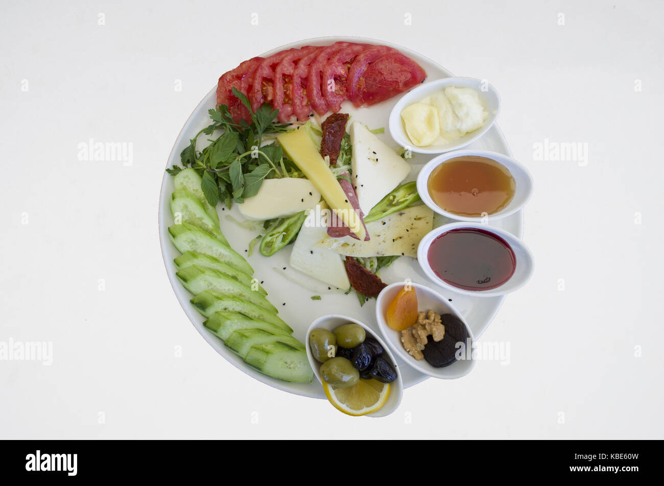 breakfast plate isolated Stock Photo - Alamy