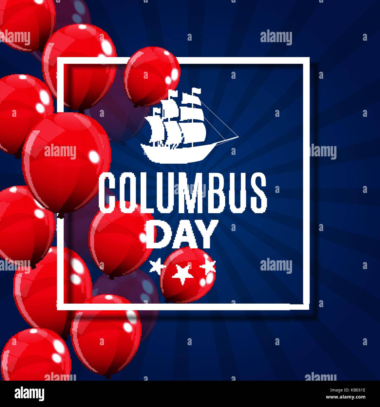 Vector Illustration of Columbus Day Stock Vector Image & Art - Alamy