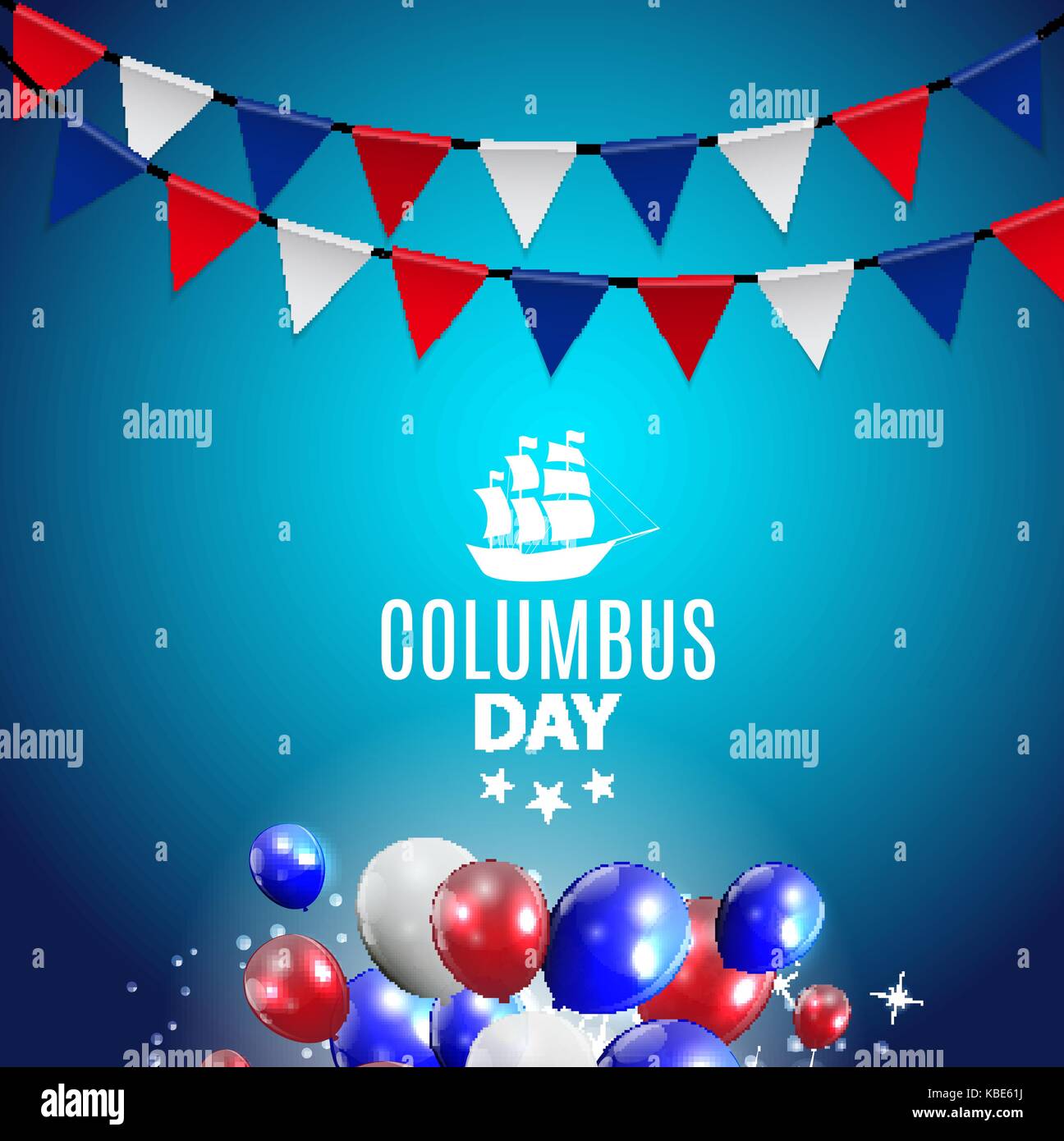 Vector Illustration of Columbus Day Stock Vector Image & Art - Alamy