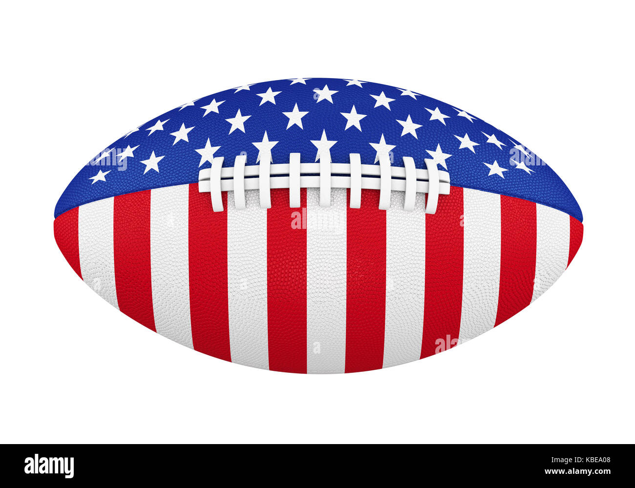American Football Ball with USA Flag Isolated Stock Photo - Alamy