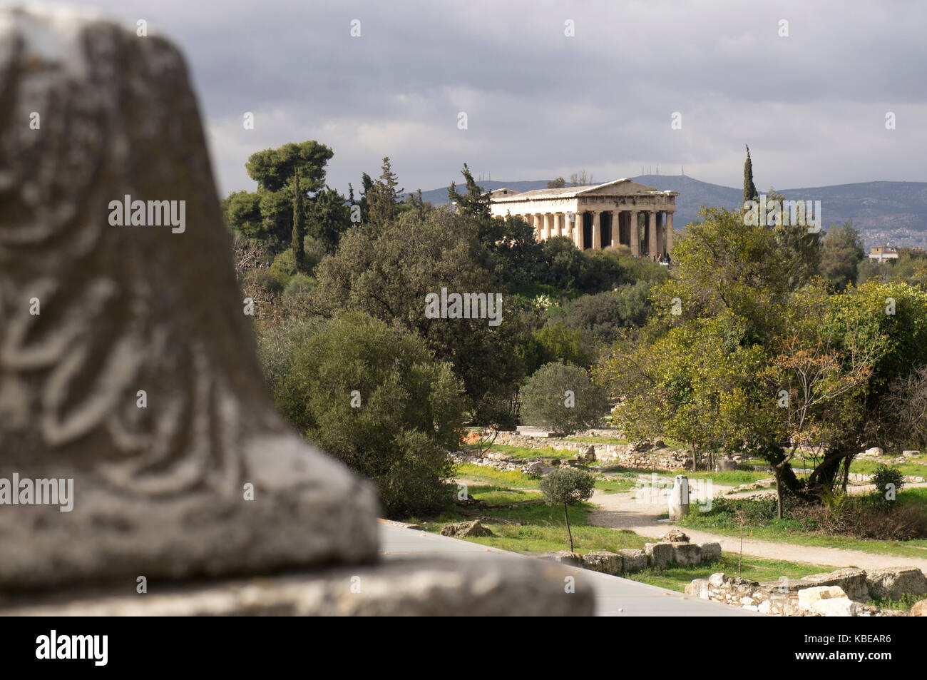 Hellenic Temple of Hephaestus in Athens, Greece Stock Photo - Alamy