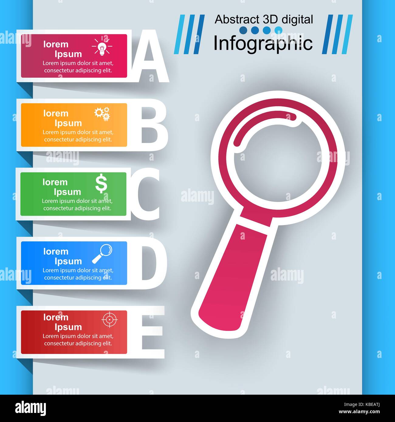 Loupe, search ibusiness nfographic Stock Vector Image & Art - Alamy