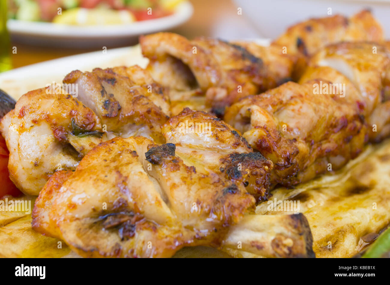 Chicken leg menu Stock Photo - Alamy