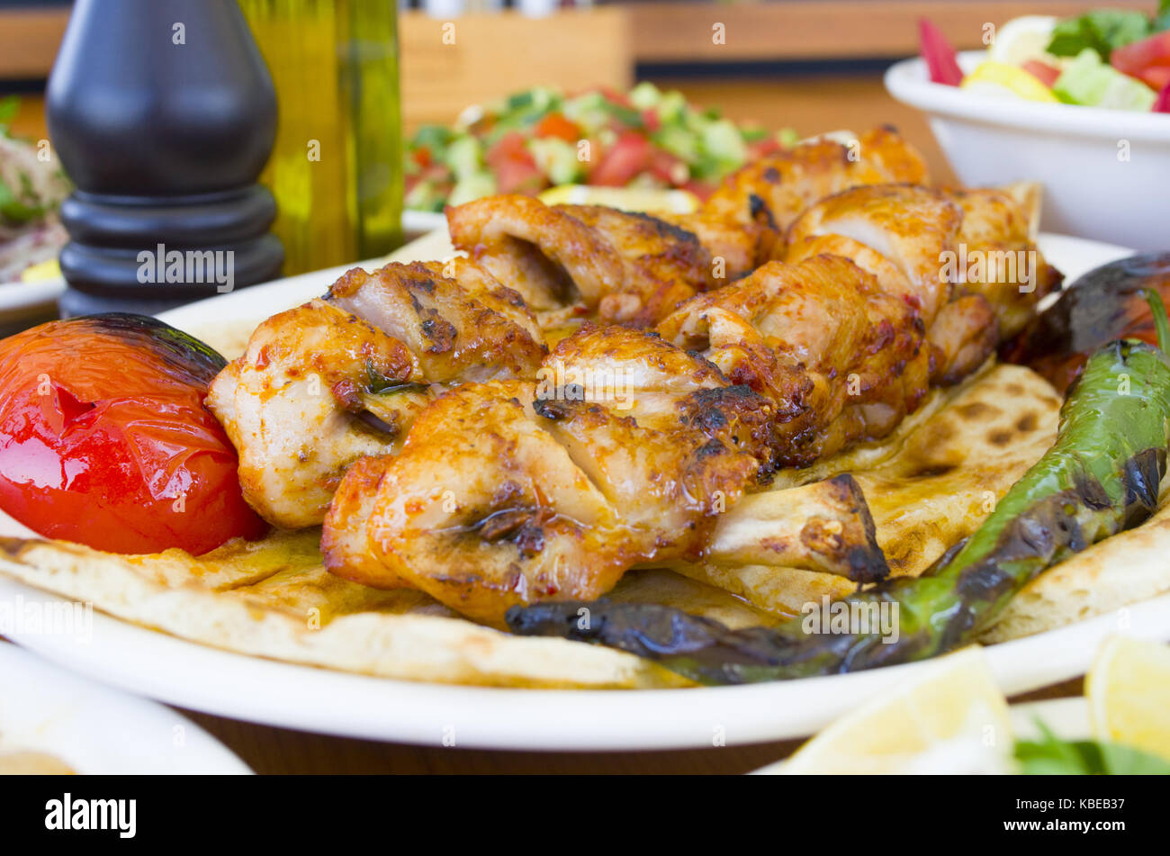 Chicken leg menu Stock Photo - Alamy