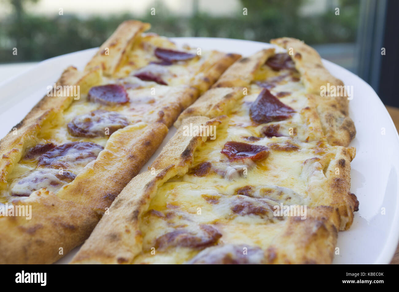 pide mixed pita traditional turkish pizza Stock Photo - Alamy