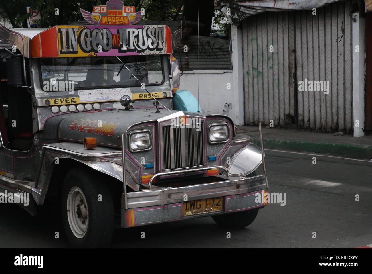 Jeepney in Manila Stock Photo - Alamy