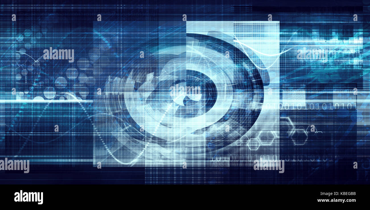 Dynamic Technology Solutions with Constant Progress Abstract Stock ...