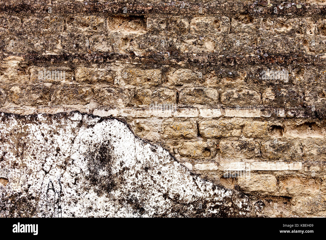 Dirty and old wall of a abandoned house Stock Photo - Alamy