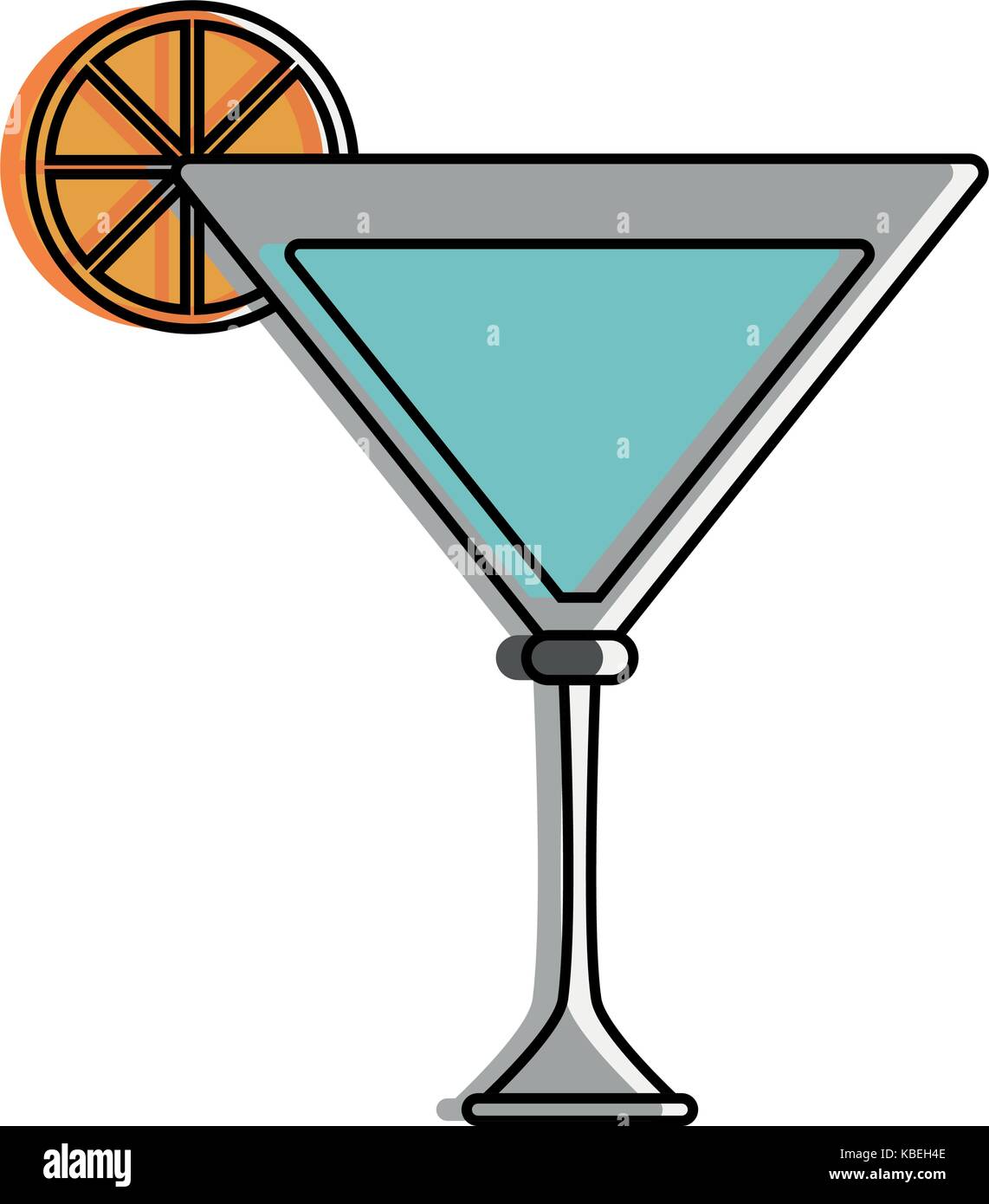 cocktail with lemon garnish icon image Stock Vector Image & Art - Alamy