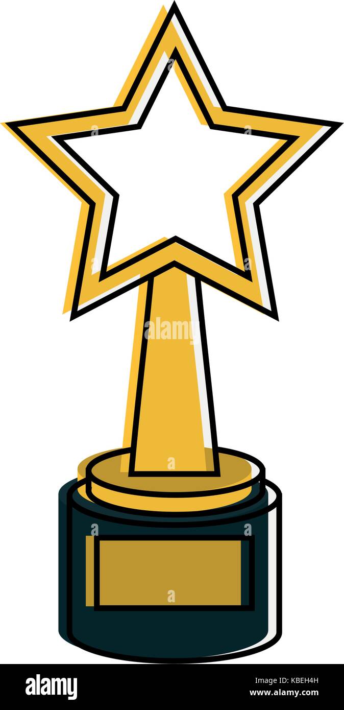 trophy star shape icon image Stock Vector Image & Art - Alamy