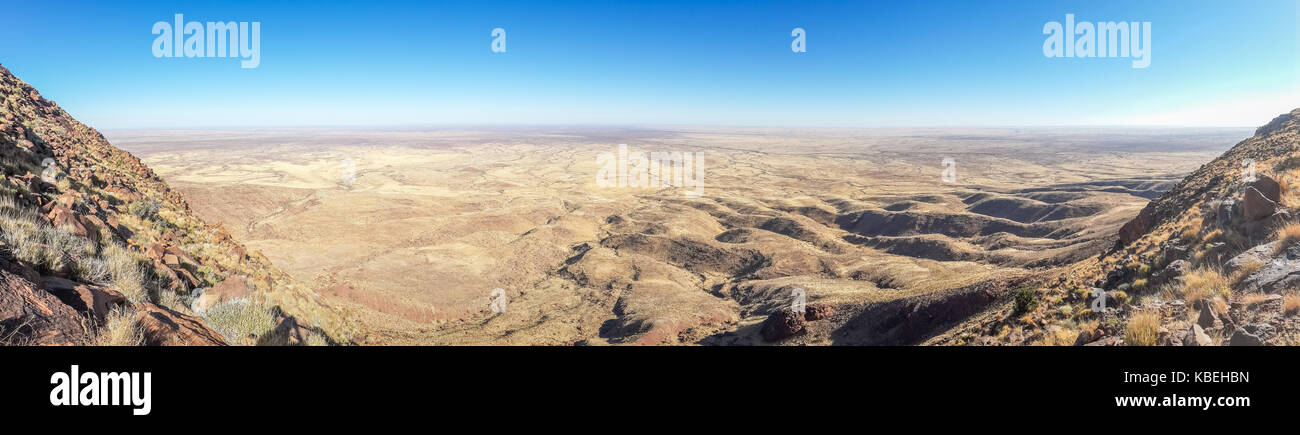 Panorama of beautiful Brukkaros mountain and crater, an impressive ...