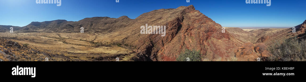 Panorama of beautiful Brukkaros mountain and crater, an impressive ...