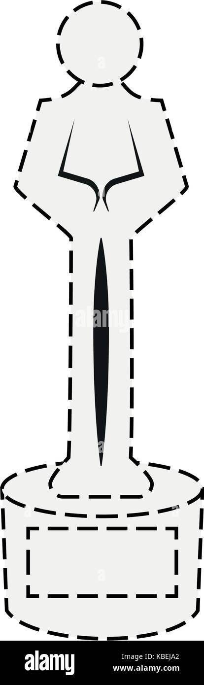 human shape trophy icon image Stock Vector Image & Art - Alamy