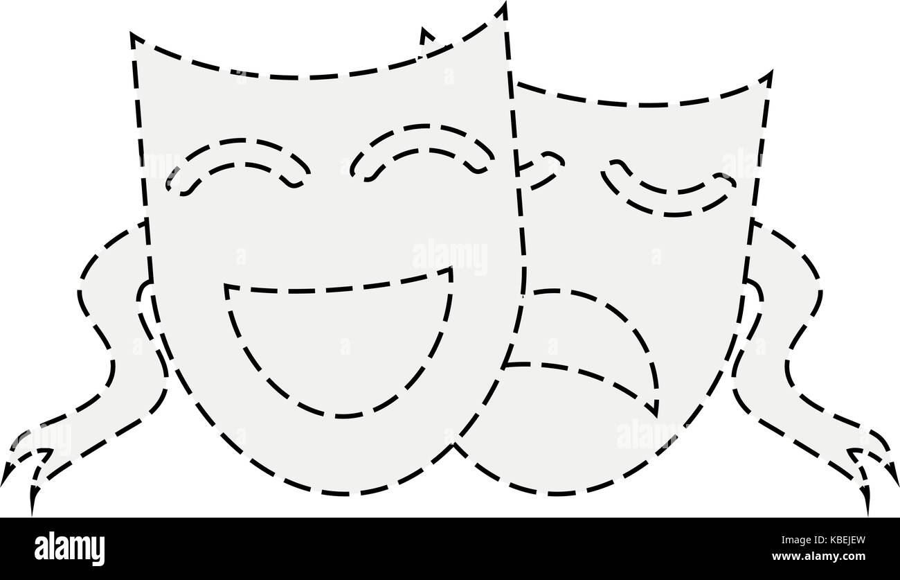 Theatre masks cinema Cut Out Stock Images & Pictures - Alamy