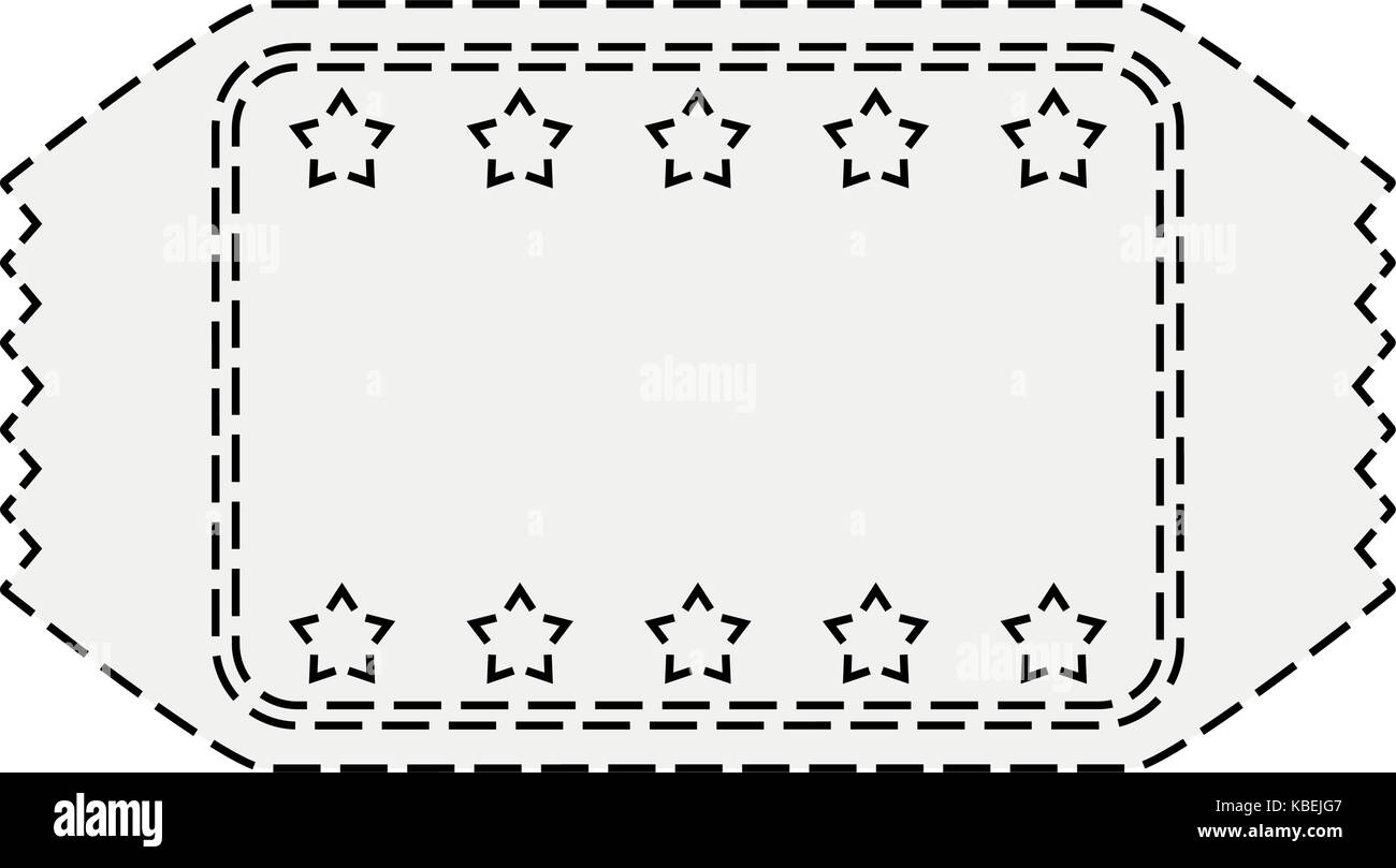 Blank ticket stub Stock Vector Images - Alamy