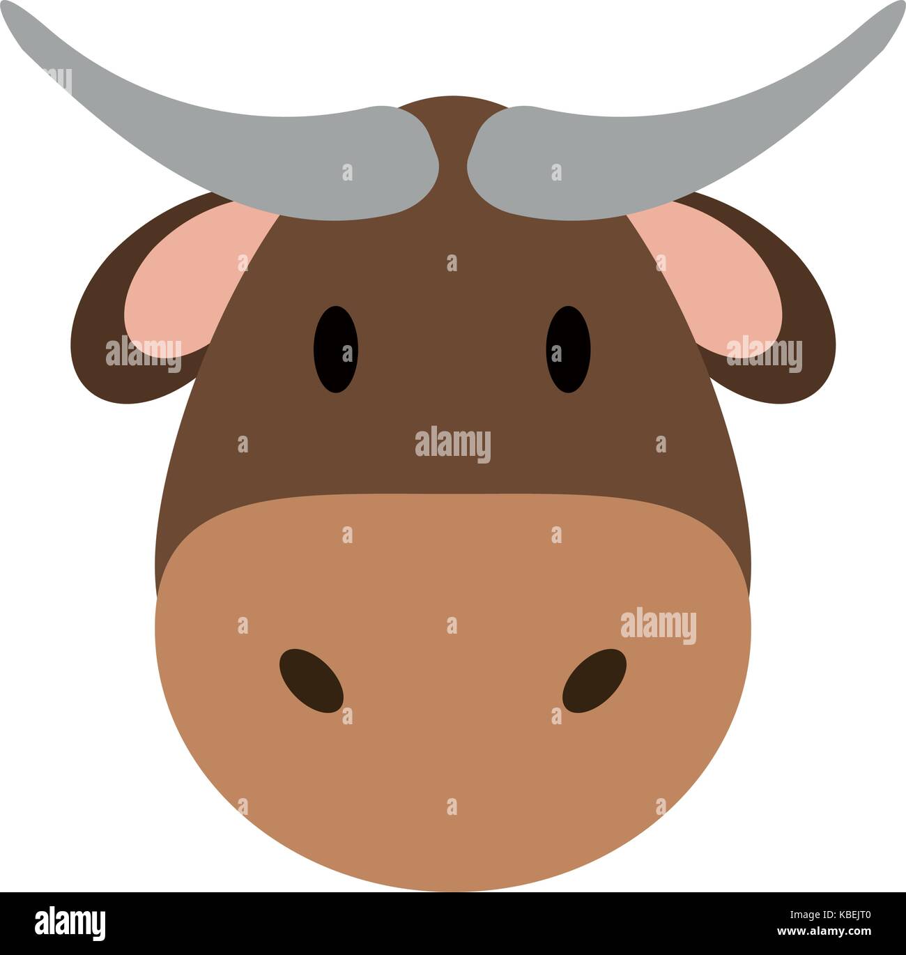 cow or bull face icon image Stock Vector Image & Art - Alamy
