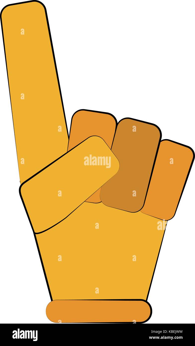 foam finger icon image Stock Vector Image & Art - Alamy