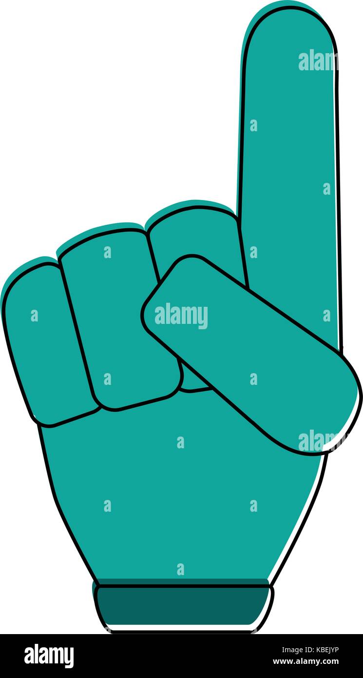 foam finger icon image Stock Vector Image & Art - Alamy