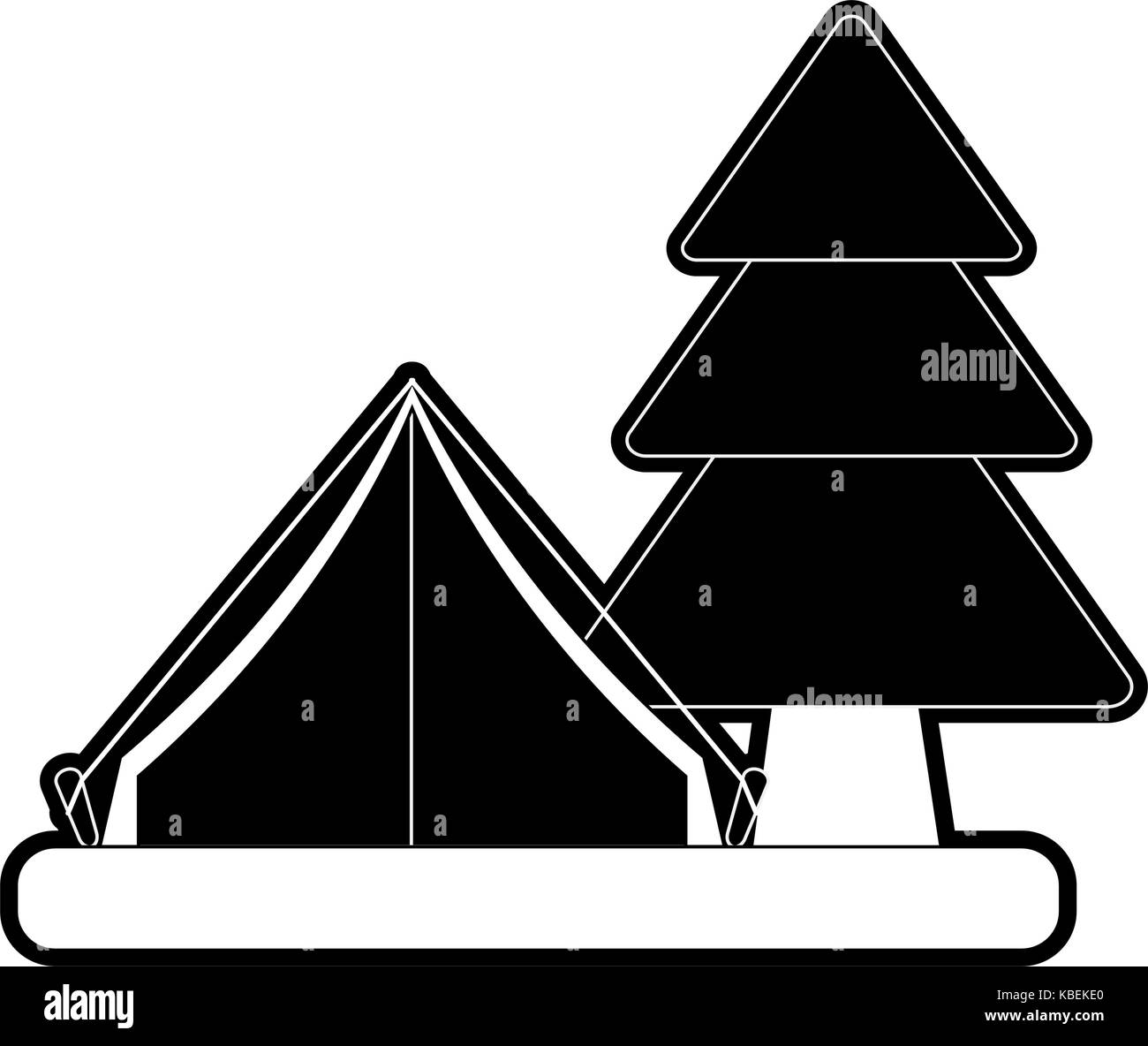 Surrounded by mountain Stock Vector Images - Alamy